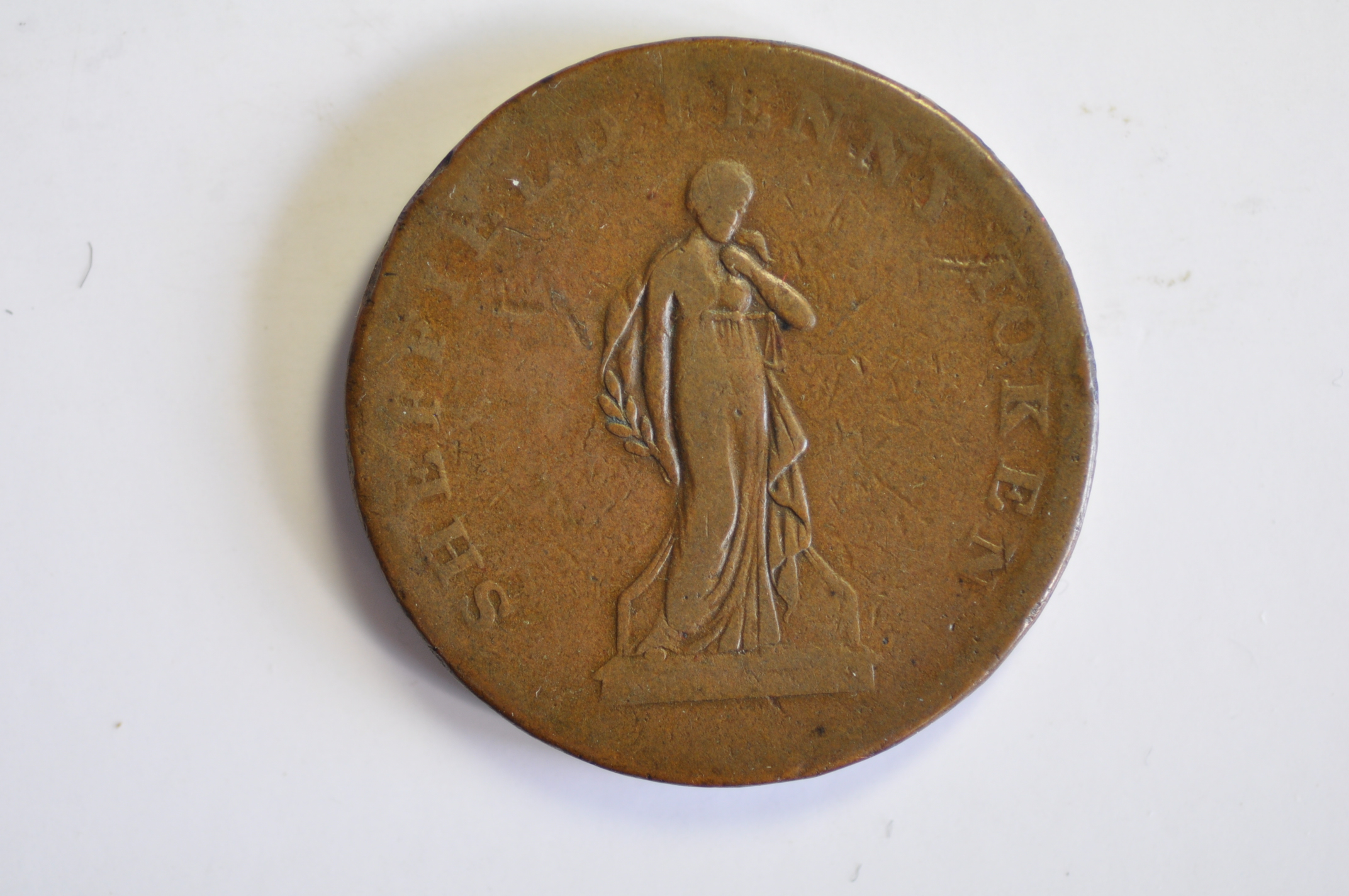Great Britain; Yorkshire - Sheffield Workhouse Penny Token 1815