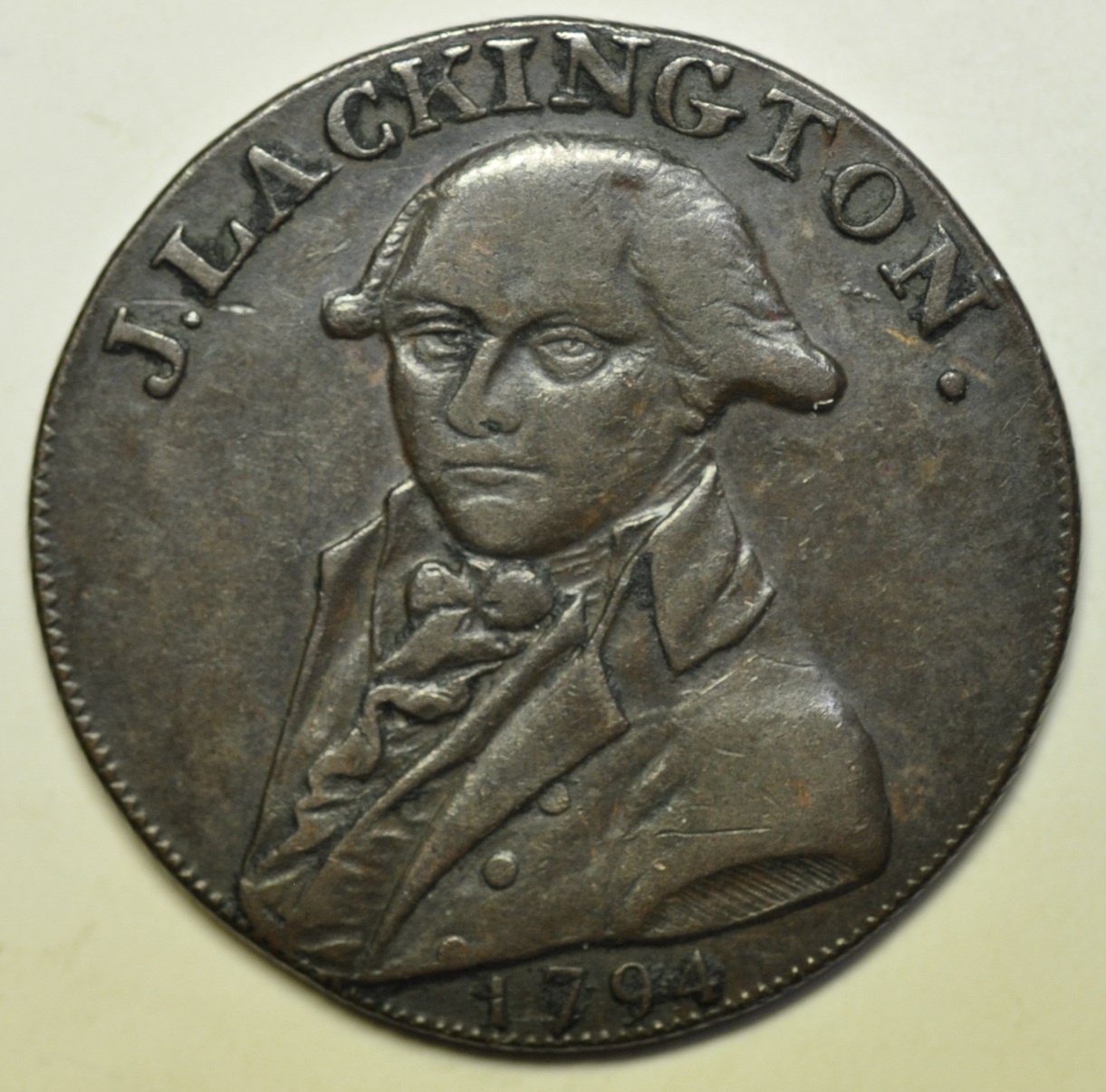 Great Britain J. Lackington Halfpenny Token 1794 | European Coins