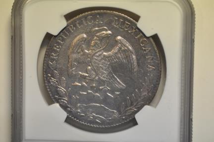 Mexico; Silver 8 Reales 1895-Ho FG NGC UNC Details cleaned | North & Central American and ...