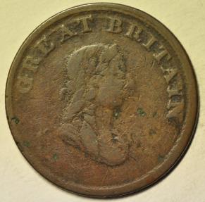 Great Britain; Staffordshire County 1/2 Penny Token 1814 | European Coins