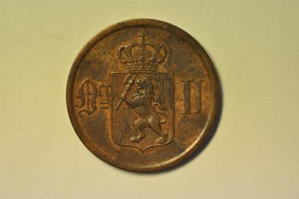 Norway; 2 Ore 1877 | European Coins