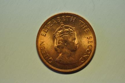 Jersey; 1/12 Shilling 1964 Elizabeth II Red BU | European Coins