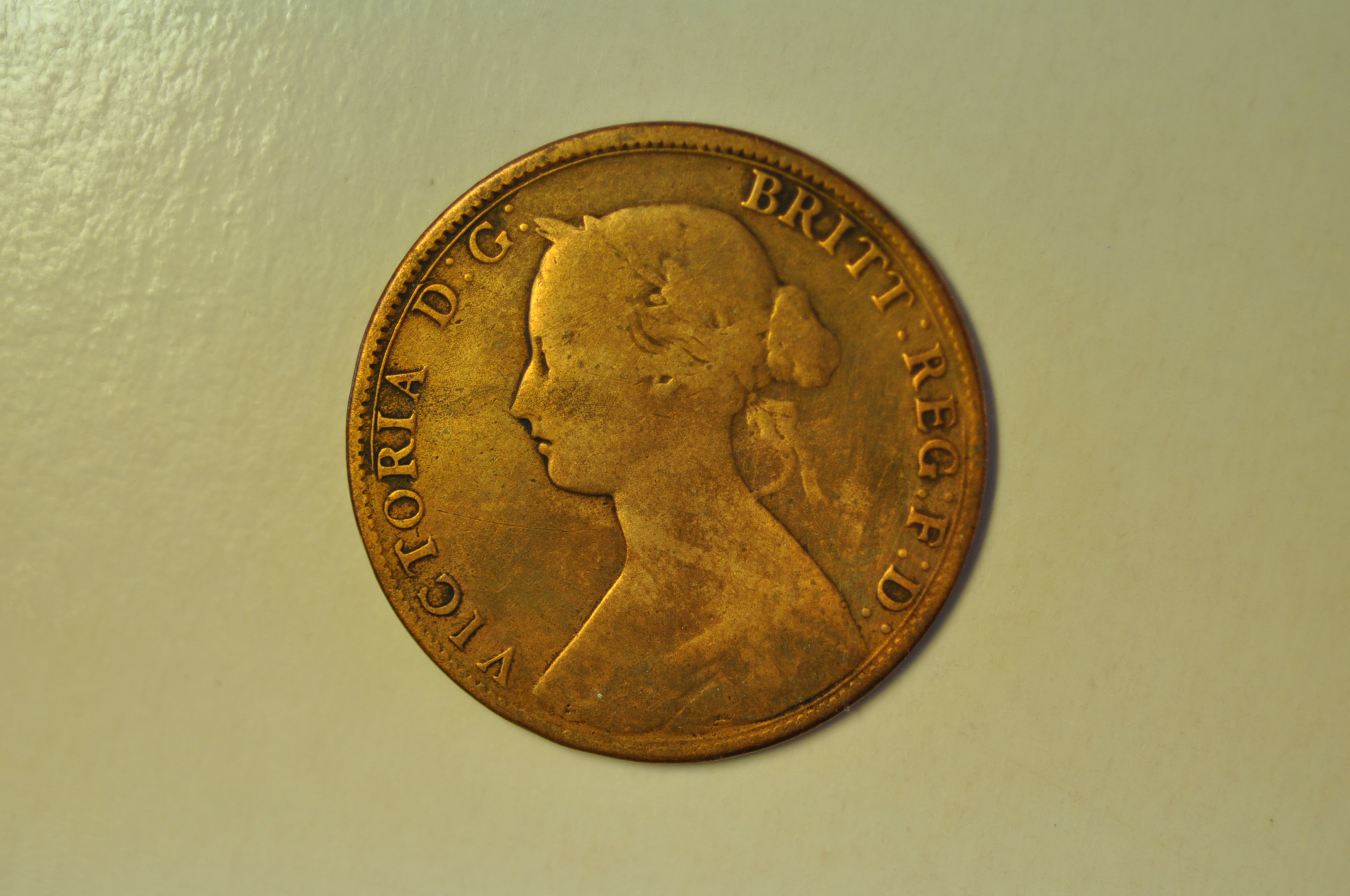 Great Britain; Half Penny 1863 Large 3 in date | European Coins
