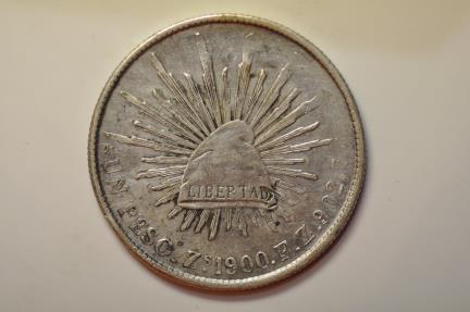 Mexico; Silver Peso 1900 Zs FZ | North & Central American and Caribbean ...