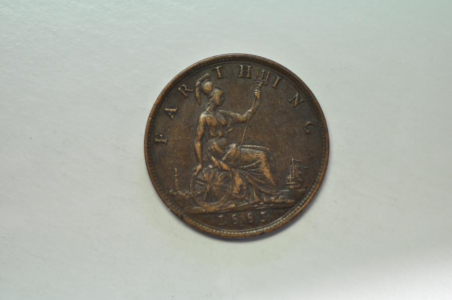 Great Britain; Farthing 1885 XF | European Coins