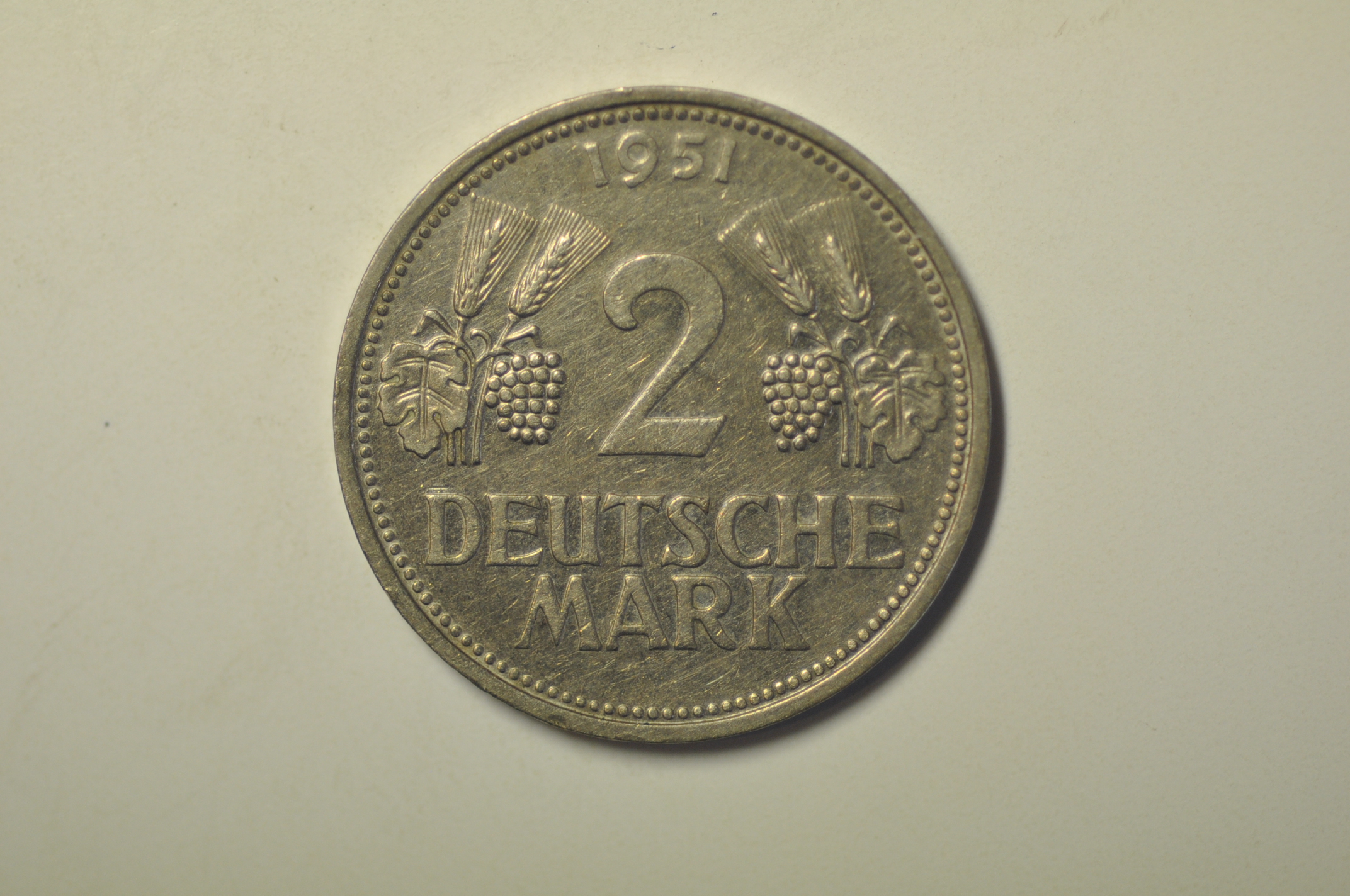 Germany; 2 Mark 1951-D Better Date | European Coins