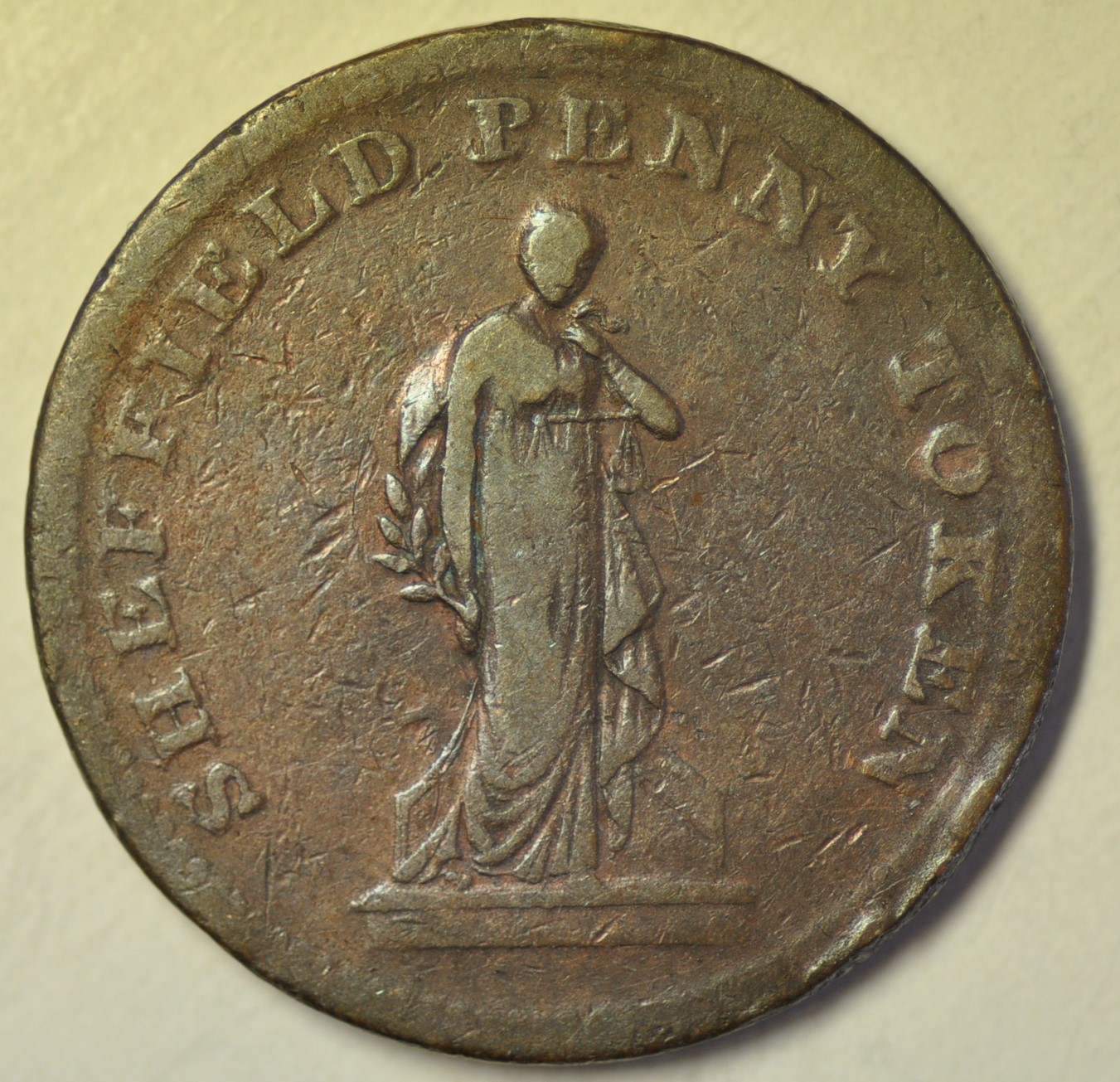 Great Britain; Sheffield Penny Token 1813 | European Coins