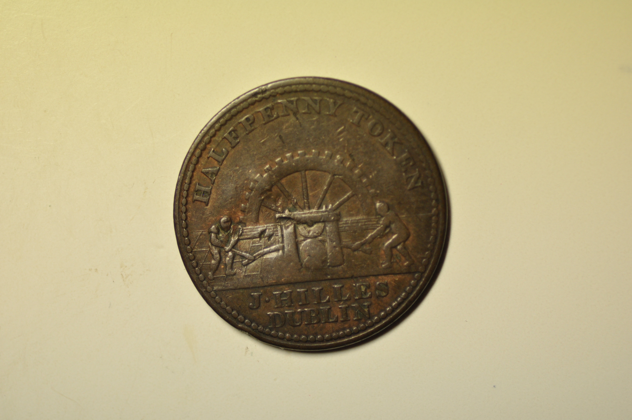 Great Britain Ireland; Half Penny Token 1813 J. Hills Dublin | European ...