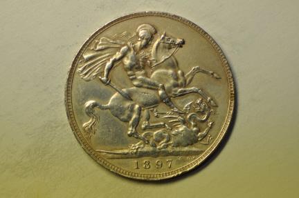 Great Britain; Silver Crown 1897 LX | European Coins