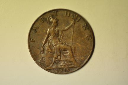 Great Britain; Farthing 1916 | European Coins