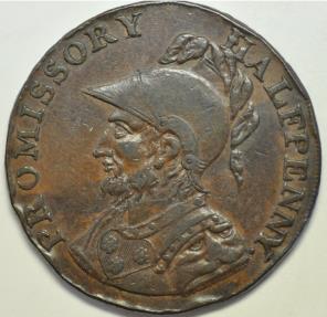 Great Britain Copper 1/2 Penny Token 1794 | European Coins