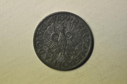 Poland - WWII German Occupation; Zinc Grosz 1939 | European Coins