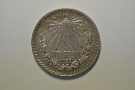 Mexico; Silver Peso 1922 | North & Central American and Caribbean Coins