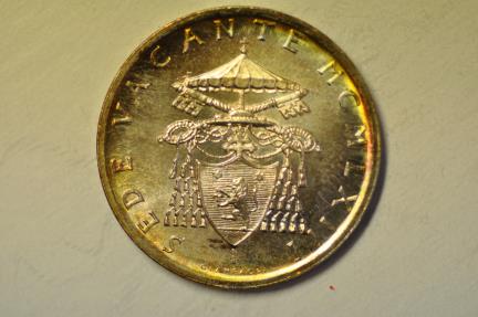 Vatican City; Silver 500 Lire MCMLXIII - 1963 SEDE VACANTE UNC