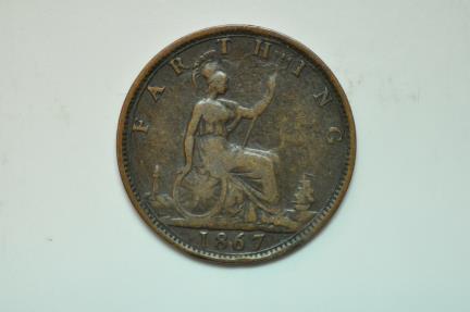 Great Britain; Farthing 1867 | European Coins