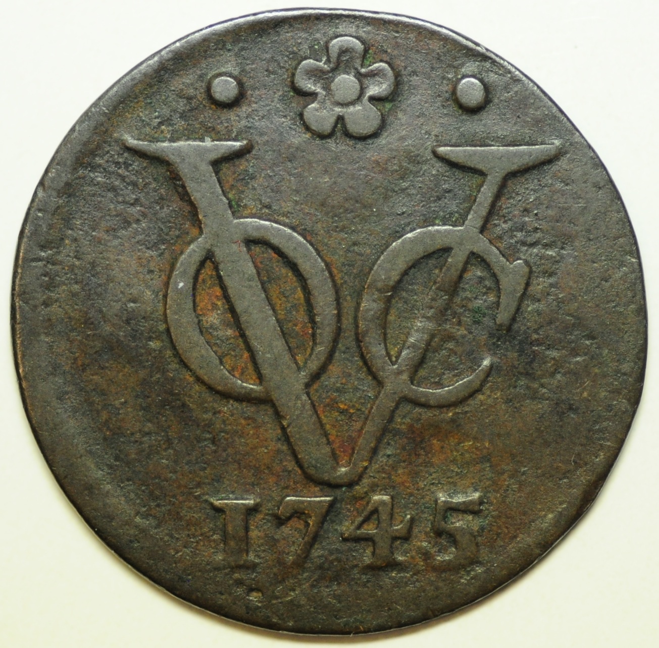 Netherlands East Indies VOC Duit 1745 Holland Arms | Australian ...