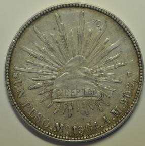 Mexico; Silver Peso 1901 Mo AM | North & Central American and Caribbean ...