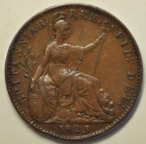Great Britain Farthing 1823 VF | European Coins