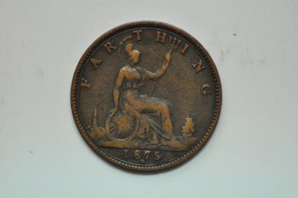 Great Britain; Farthing 1875-H | European Coins