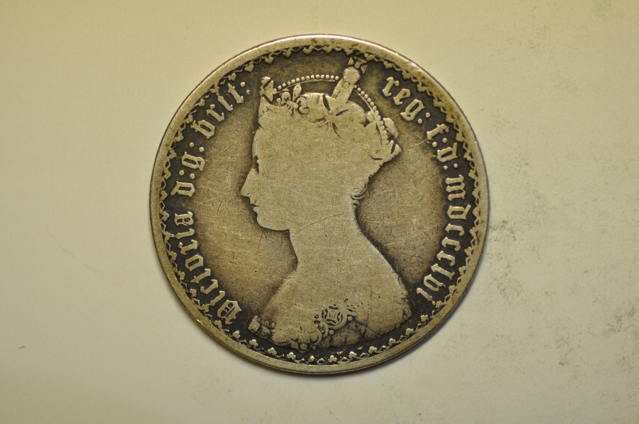 Great Britain; Silver Florin 1856 Gothic Type | European Coins