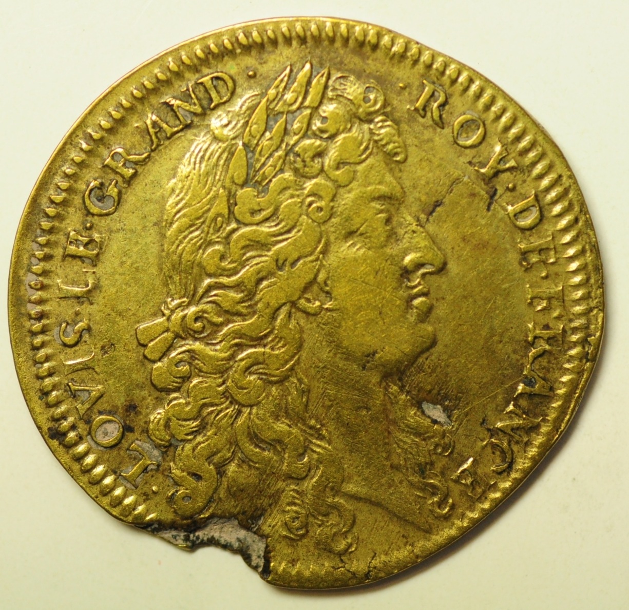 France Brass Jetton no date Louis XV 1715 - 1774 | European Coins