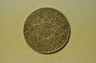 Morocco; Silver 10 Francs AH1347 | African Coins