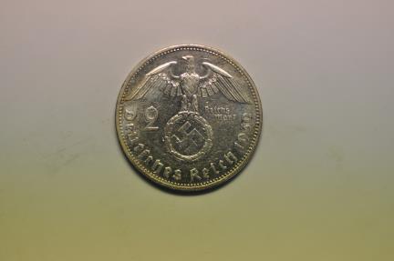 Germany Third Reich; Silver 2 Reichsmark 1939-A | European Coins