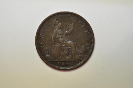 Great Britain; Penny 1863 | European Coins