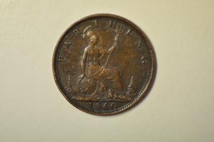 Great Britain; Farthing 1860 | European Coins