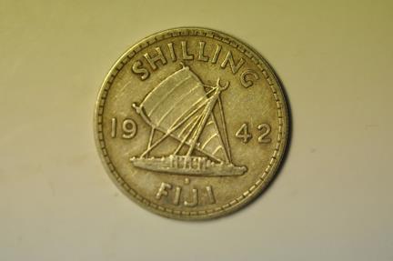 Fiji; Silver Shilling 1942-S | Australian & Oceanian Coins