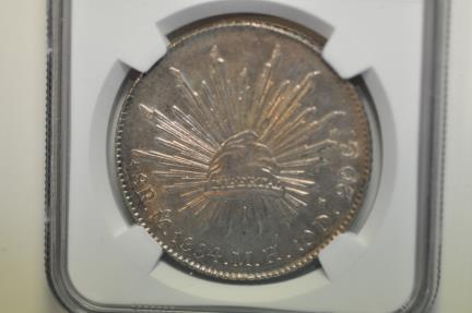 Mexico; Silver 8 Reales 1884-Mo MH NGC UNC Details cleaned | North & Central American and ...