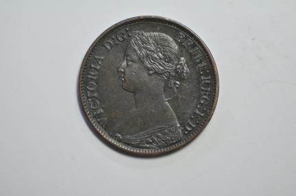 Great Britain; Farthing 1865 XF | European Coins