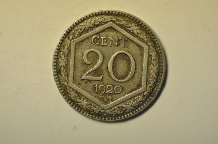 Italy; 20 Centesimi 1920-R | European Coins