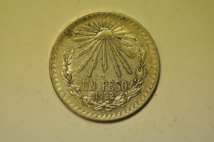 Mexico; Silver Peso 1922 | North & Central American and Caribbean Coins