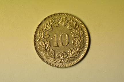 Switzerland; 10 Rappen 1942-B XF | European Coins