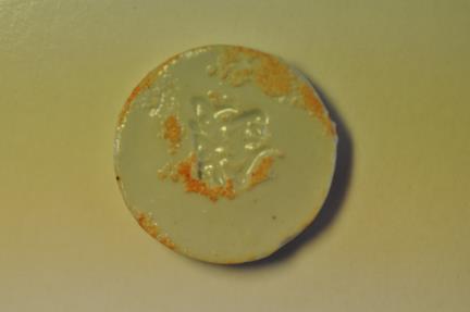 Thailand; Chinese Porcelain Gambling Token no date - 1800's/ early 1900's