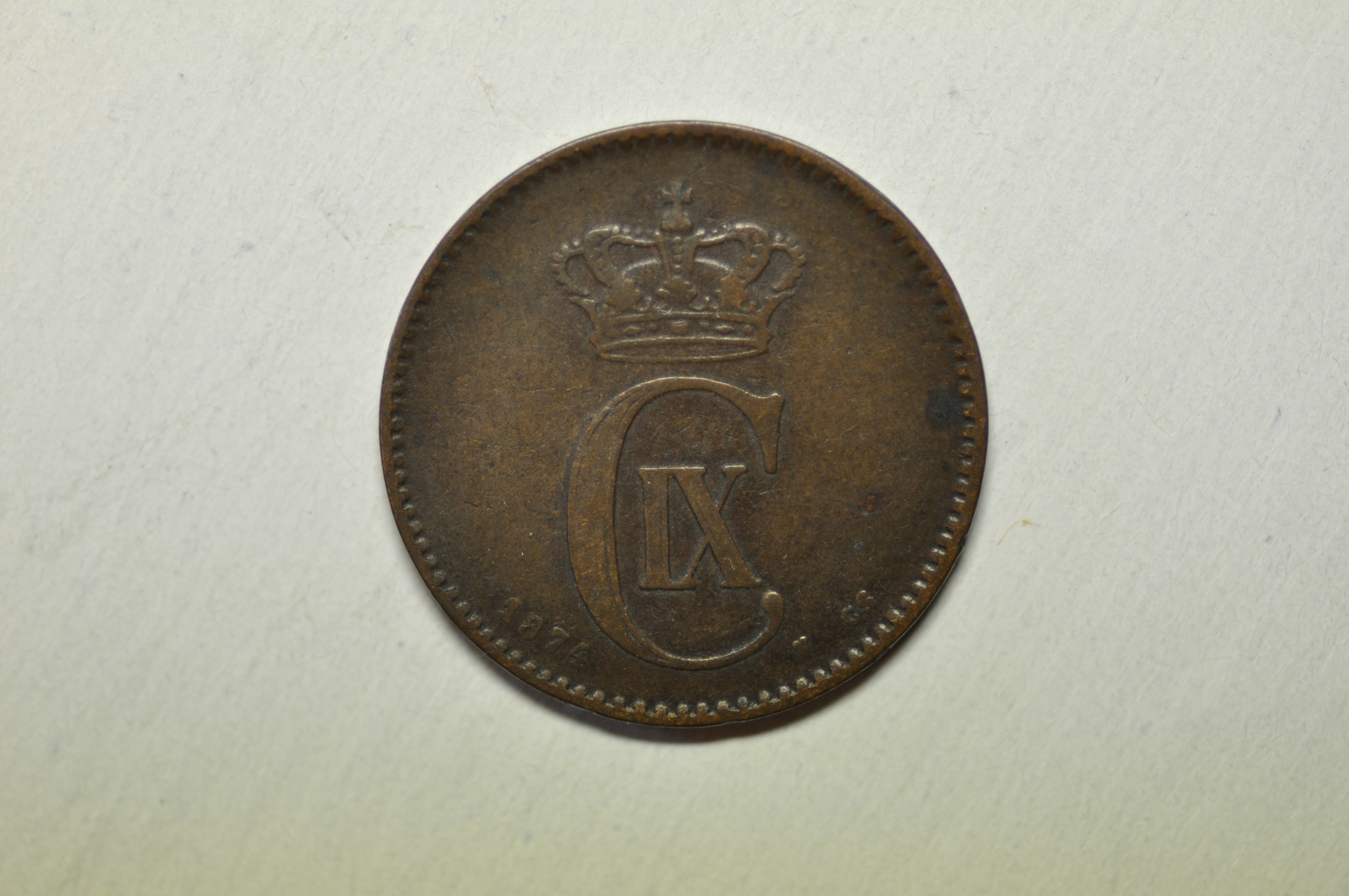 Denmark; 2 Ore 1874 CS XF | European Coins