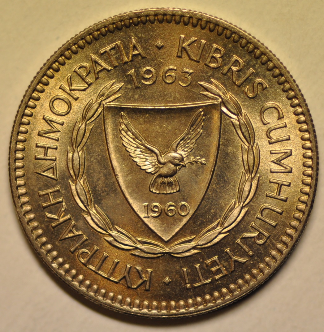 Cyprus 50 Mils 1963 UNC | European Coins