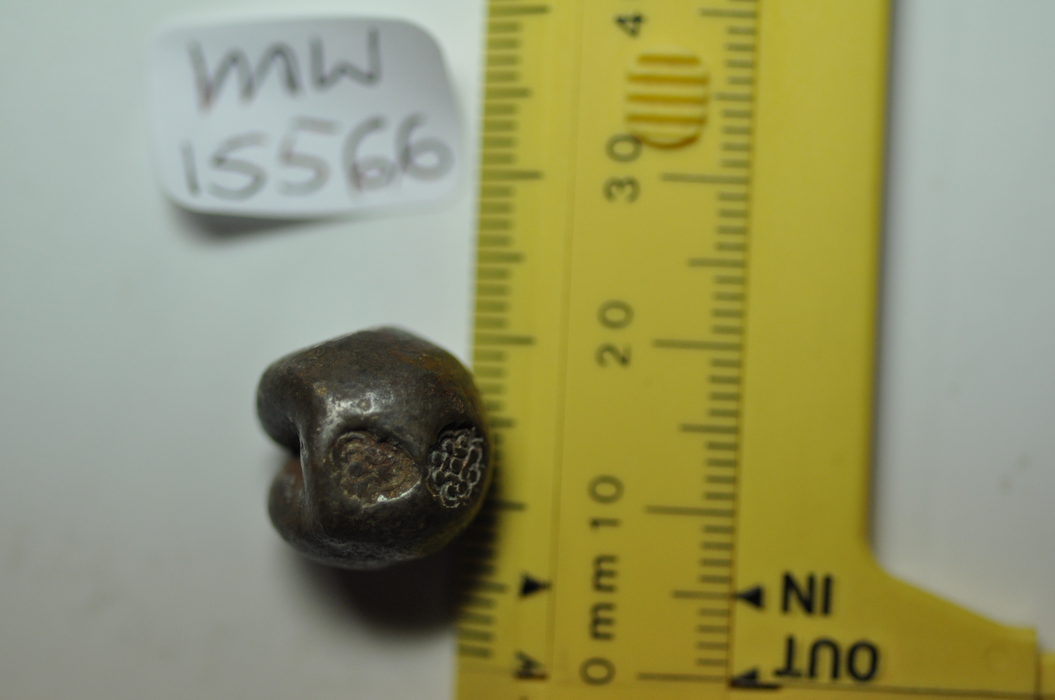 Ayutthaya Kingdom Thailand; Silver Baht Pod Duang Bullet Money nd ...