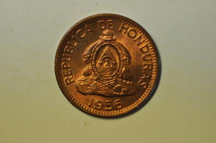 Honduras; 2 Centavos 1956 Red UNC | North & Central American and ...