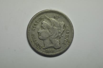 USA Nickel 3 Cents 1867 | 3 Cents