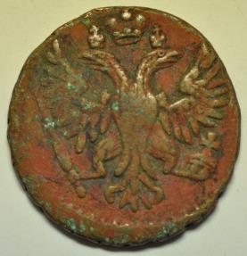 Russia Copper Denga - 1/2 Kopek 1750 | European Coins