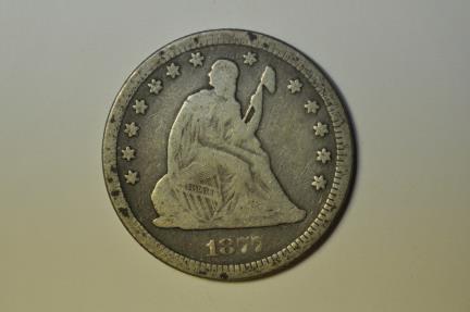 USA Seated Liberty Quarter Dollar 1877 | Quarters
