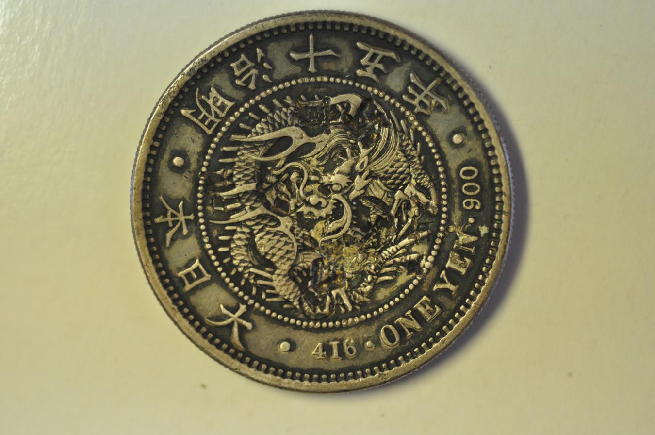 Japan; Silver Yen Meiji 15 - 1882 Nice Chinese Chop Marks | Asian and ...