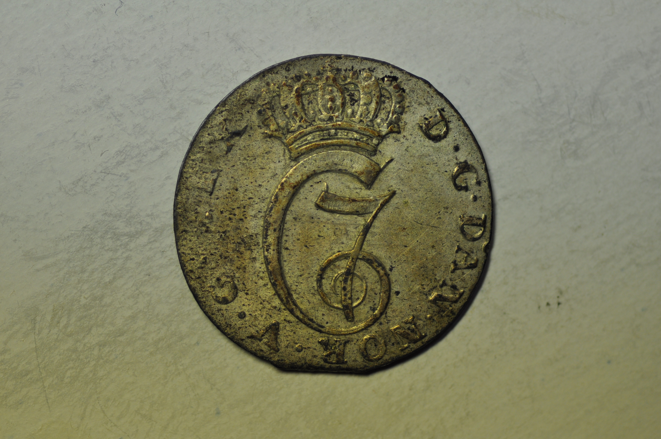 Denmark; Silver 8 Skilling 1773 HSK | European Coins