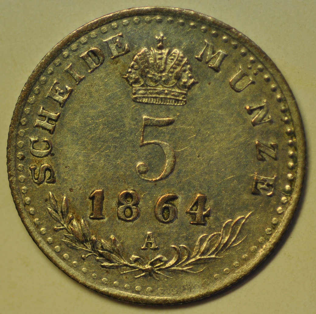 Austria Silver 5 Kreuzer 1764 A AU | European Coins