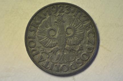 Poland German occupation WWII; Zinc 20 Groszy 1923 | European Coins