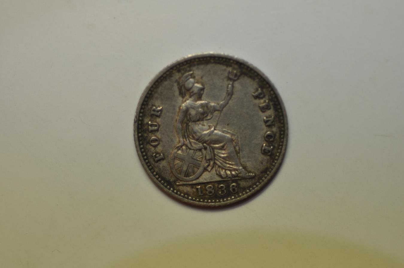 Great Britain; Silver 4 Pence 1836 | European Coins