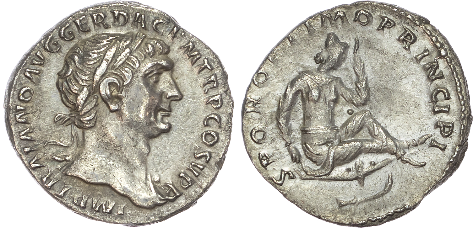 Trajan (AD 98-117) Silver Denarius | Roman Imperial Coins