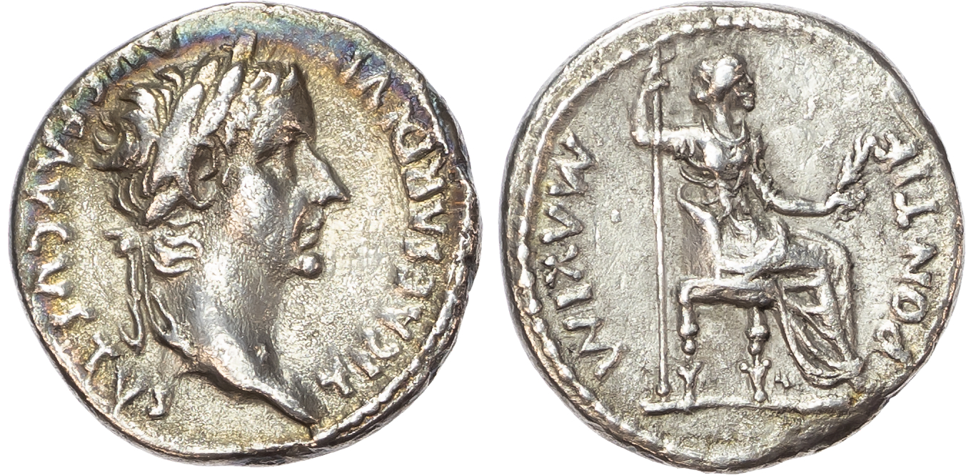 Tiberius, Silver Denarius | Roman Imperial Coins